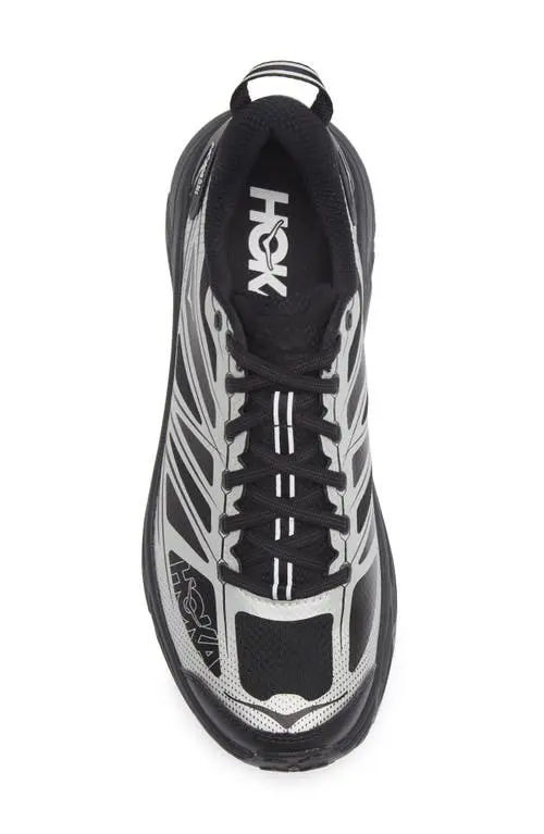 HOKA® Mafate Speed 2 Trail Running Sneakers - Black/silver