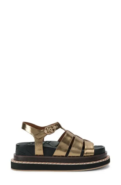 Kurt Geiger Orson Fisherman Sandal - Rust/copper