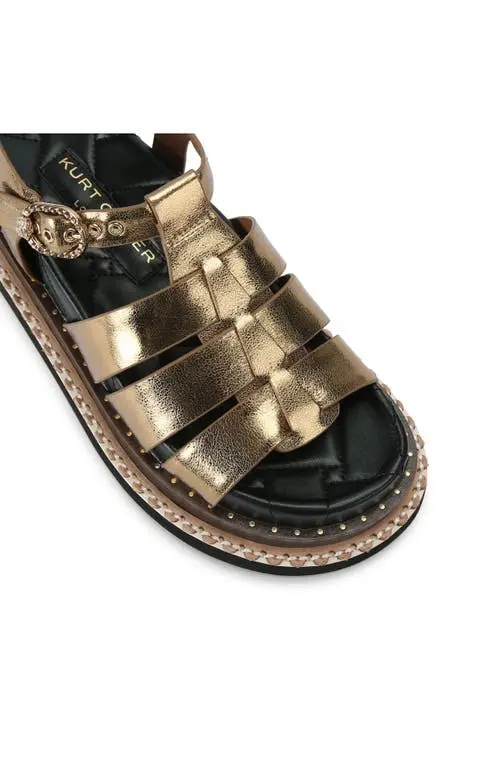Kurt Geiger Orson Fisherman Sandal - Rust/copper