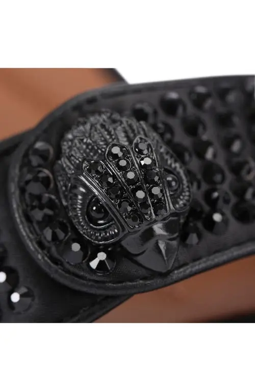 Kurt Geiger Kensington Langley Embellished Block Heel Sandals