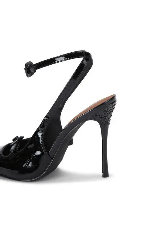 Kurt Geiger Embellished Buckle Ankle Strap Stiletto Pumps