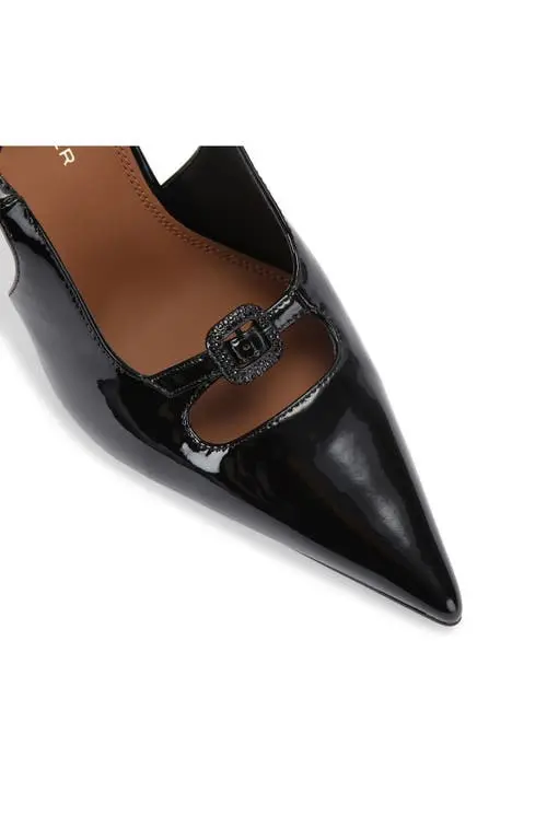 Kurt Geiger Embellished Buckle Ankle Strap Stiletto Pumps