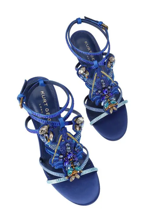Kurt Geiger Lobster Ankle Strap Satin Sandal