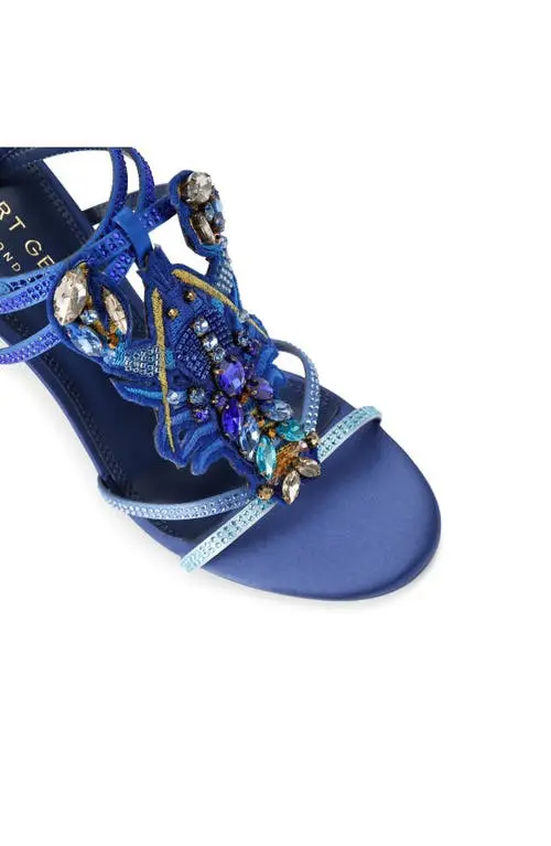 Kurt Geiger Lobster Ankle Strap Satin Sandal