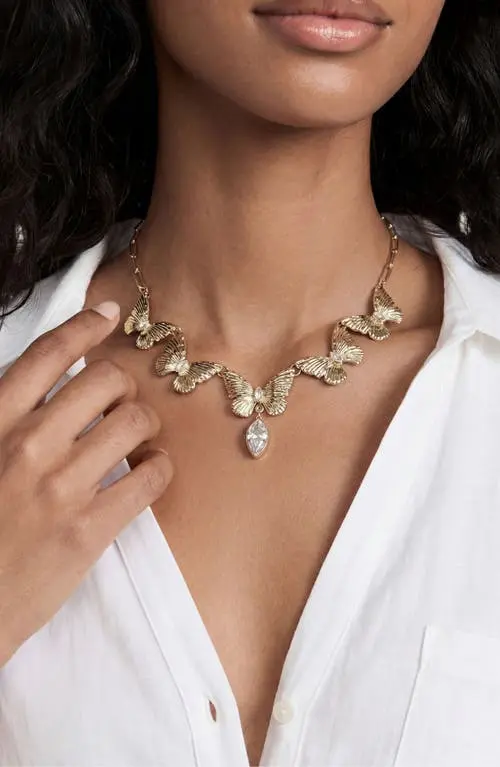 Ettika Crystal Butterfly Choker Necklace