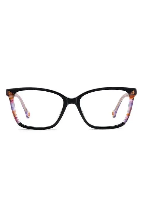 Carolina Herrera Rectangular Reading Glasses - Black Multicolor