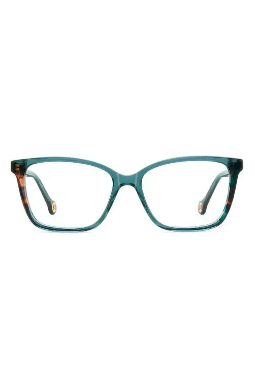Carolina Herrera Rectangular Reading Glasses - Teal