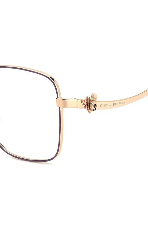 Carolina Herrera Oversized Square Reading Glasses - Gold Copper