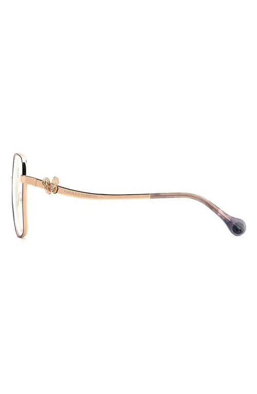 Carolina Herrera Oversized Square Reading Glasses - Gold Copper