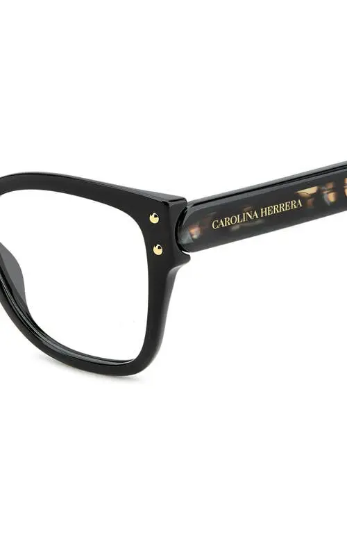 Carolina Herrera Square Frame Eyeglasses - Black