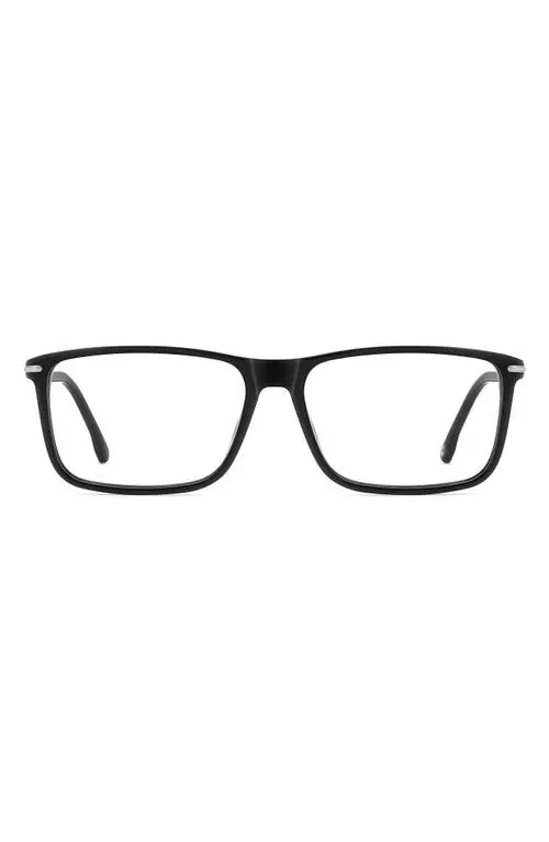 Carrera Eyewear Rectangular Acetate Full Rim Eyeglasses - Black