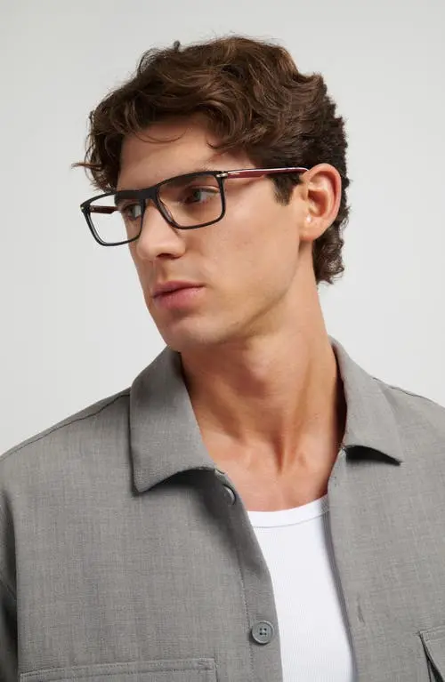Carrera Eyewear Rectangular Optical Glasses - Black Red