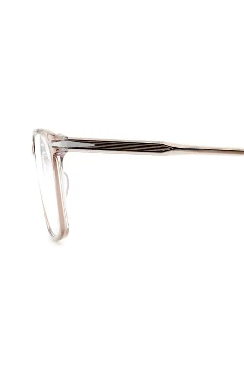 DB EYEWEAR BY DAVID BECKHAM 57mm Rectangular Optical Glasses - Beige Crystal