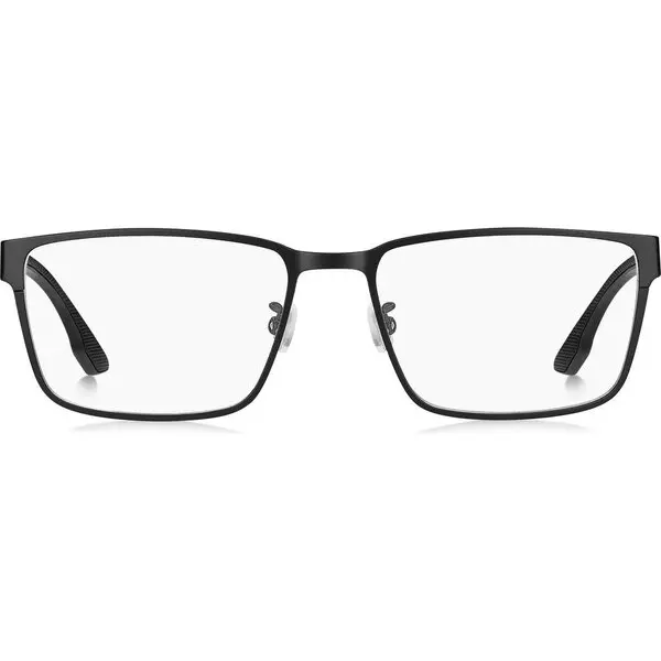 Hugo 57mm Rectangular Optical Glasses - Matte Black
