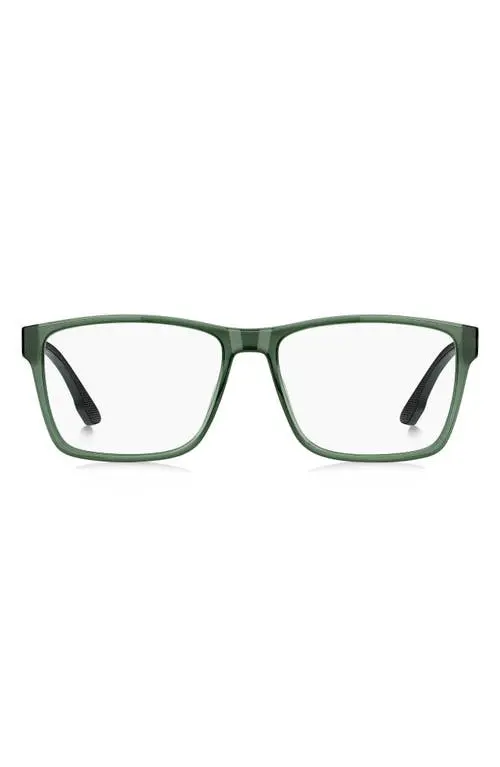 Hugo Rectangular Full Rim Eyeglasses - Green