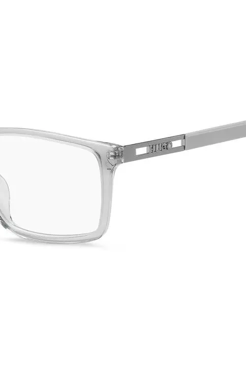 Hugo Rectangular Acetate Eyeglasses
