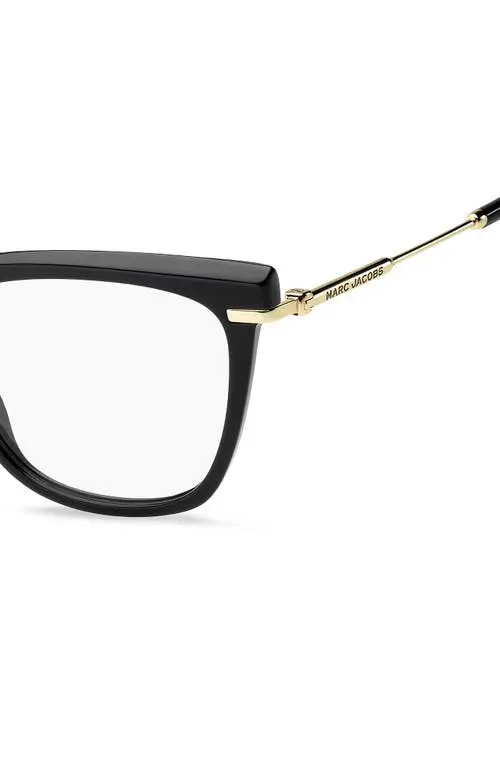 Marc Jacobs 53mm Cat Eye Optical Glasses - Black
