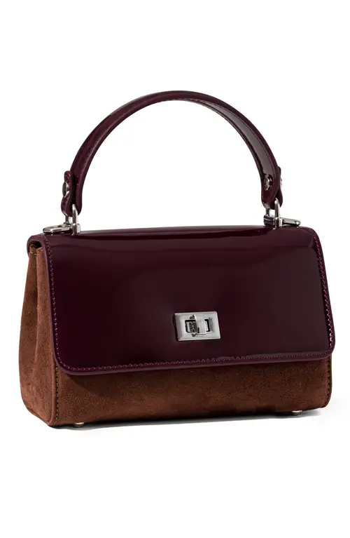 JURGI Lili Suede And Patent Leather Mini Bag - Mulberry