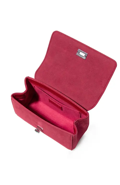 JURGI Lili Suede And Patent Leather Mini Bag - Red