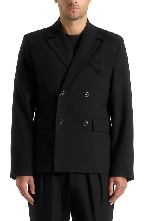 Manière De Voir Didier Double Breasted Tailored Suit Jacket