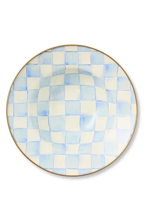 MACKENZIE-CHILDS Enamel Serving Bowl - Sky Check