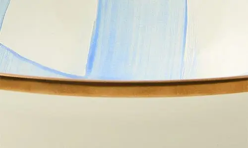 MACKENZIE-CHILDS Enamel Serving Bowl - Sky Check