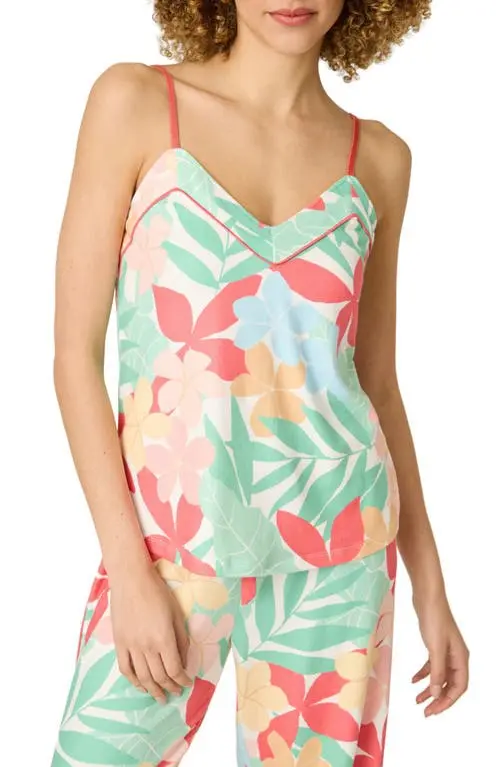 PJ Salvage The Coastal Club" Printed Jersey Camisole - Green Multi