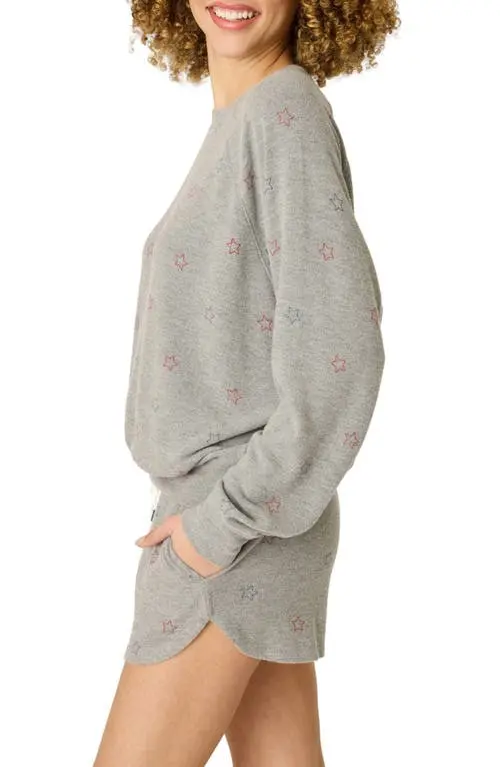 PJ Salvage Printed Crewneck Sweatshirt With Raglan Sleeves