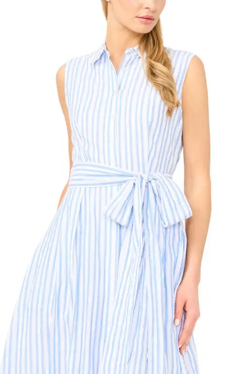 Ted Baker London Charlie Stripe Seersucker Midi Dress - Blue Surf