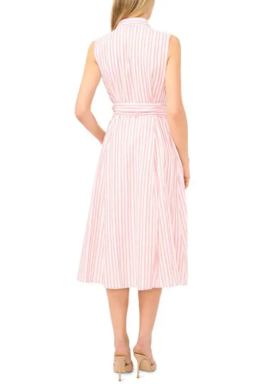 Ted Baker London Charlie Stripe Seersucker Midi Dress - Geranium