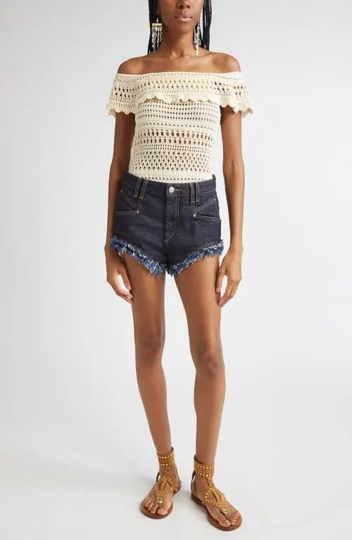 Isabel Marant Étoile Off-the-shoulder Crochet Top
