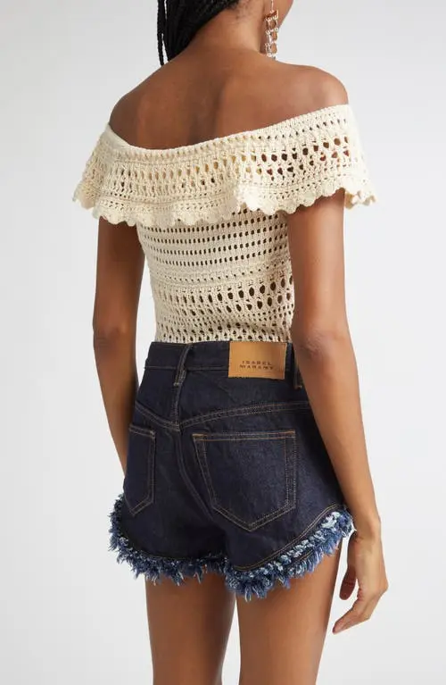 Isabel Marant Étoile Off-the-shoulder Crochet Top
