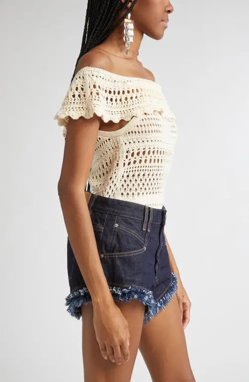 Isabel Marant Étoile Off-the-shoulder Crochet Top