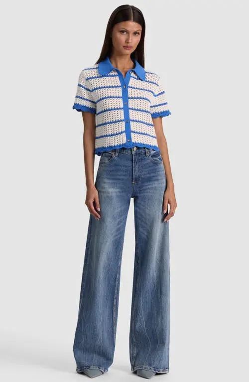 Alice + Olivia Randall Open Stitch Cardigan