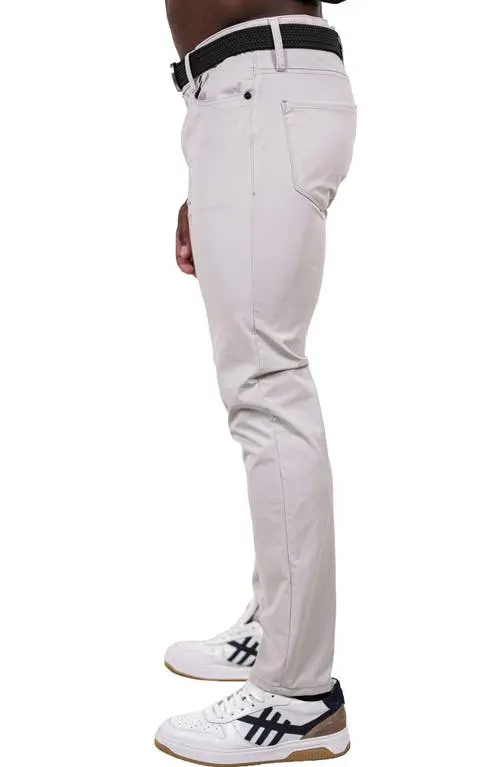 MACEOO Marthyr Slim Fit Stretch Pants - White