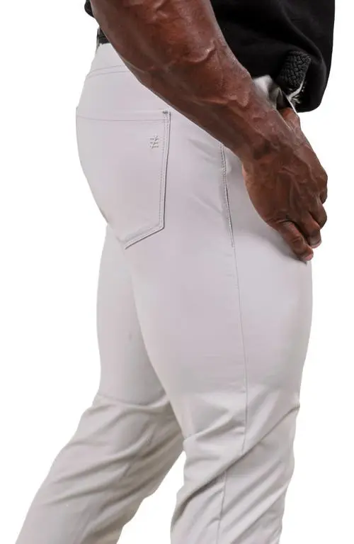 MACEOO Marthyr Slim Fit Stretch Pants - White