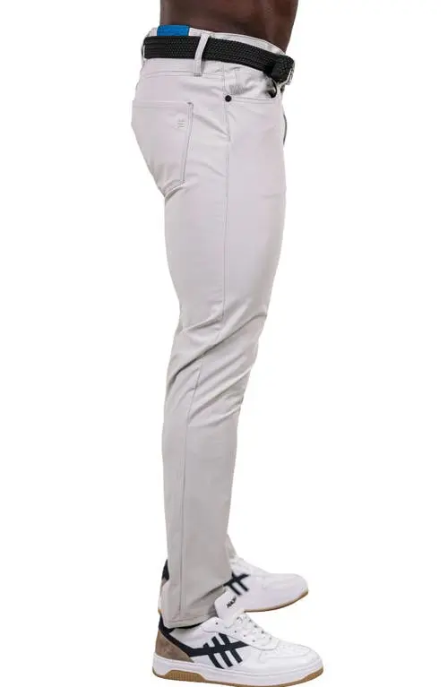 MACEOO Marthyr Slim Fit Stretch Pants - White