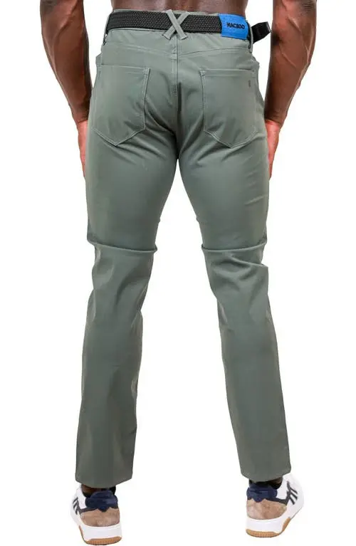 MACEOO Marthyr Slim Fit Stretch Pants - Green