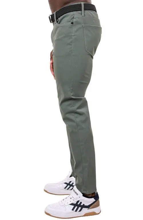 MACEOO Marthyr Slim Fit Stretch Pants - Green