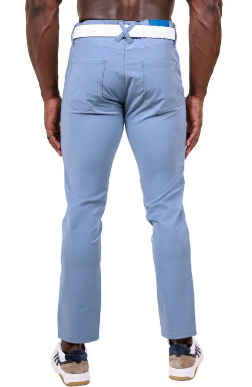 MACEOO Marthyr Slim Fit Stretch Pants - Blue