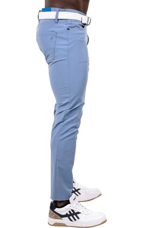 MACEOO Marthyr Slim Fit Stretch Pants - Blue