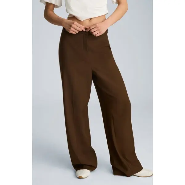 KENNETH COLE Side Stripe Wide Leg Pants