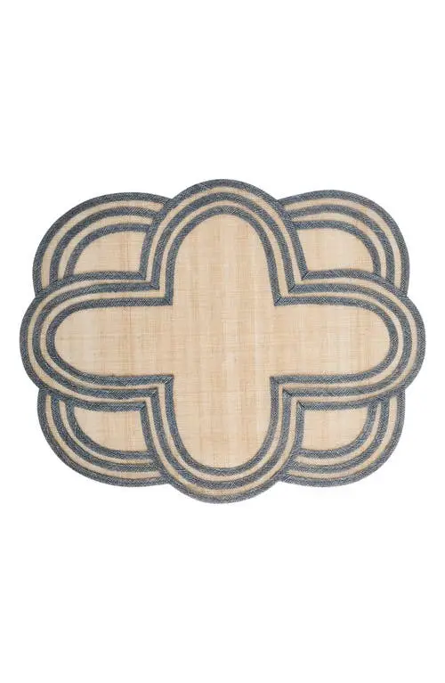 JULISKA Set Of 4 Scallop Stripe Placemats