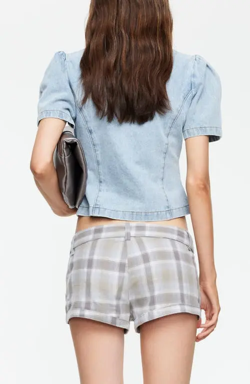 Lioness Puff Sleeve Denim Shirt