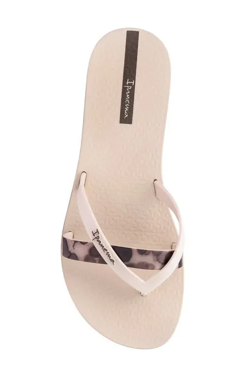 Ipanema Kirei Thong Sandals With Animal Print Strap