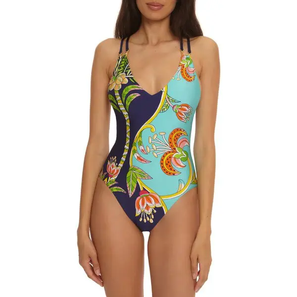 Trina Turk Flamingo One-piece Swimsuit - Multi