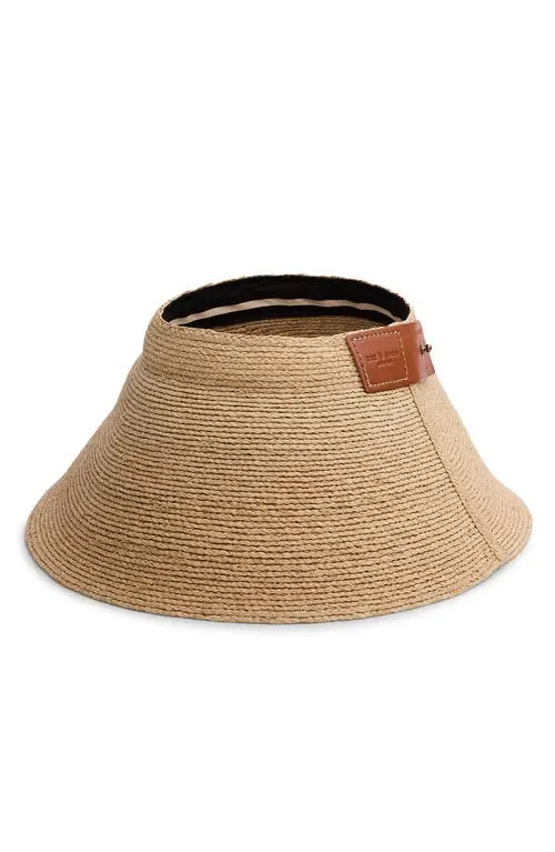 Rag & Bone Meredith Rollable Raffia Visor - Natural