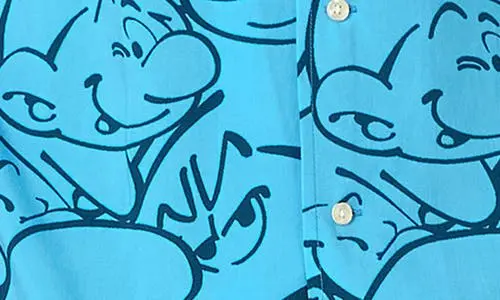 Opposuits The Smurfssmurftastic Camp Shirt - Blue