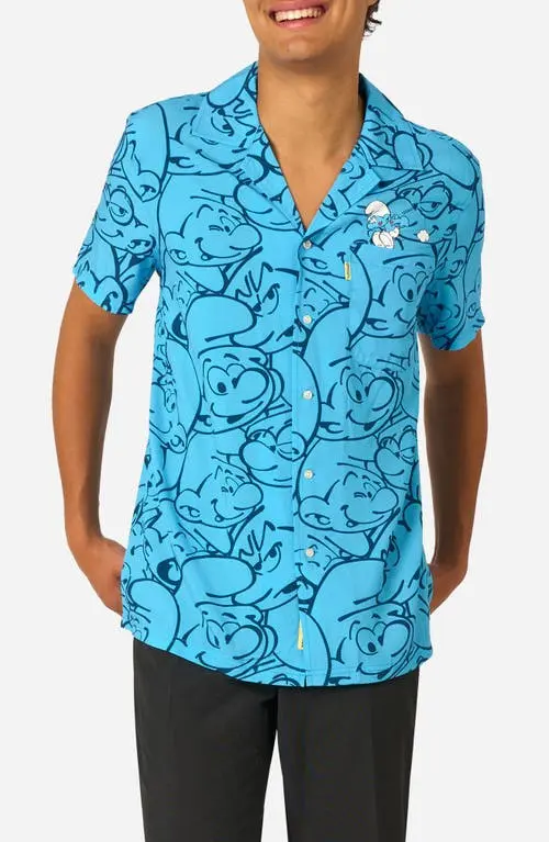 Opposuits The Smurfssmurftastic Camp Shirt