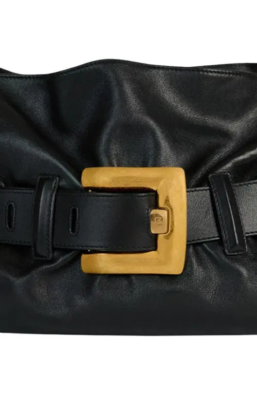 Balmain Medium Anthem Bag In Smooth Leather - Black
